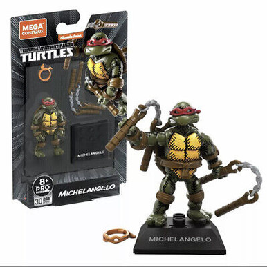 Mega Construx Teenage Mutant Ninja Turtles Black Series Michelangelo ...
