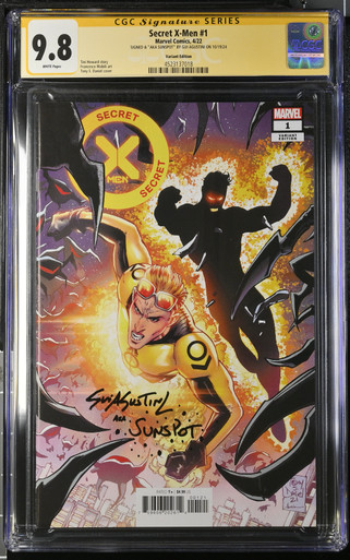 Secret X-Men #1 Signature Series CGC Signed by Guy Agustini "Sunspot ...