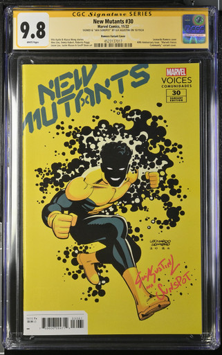 New Mutants #30 Variant Signature Series CGC 9.8 Guy Agustini "Sunspot ...