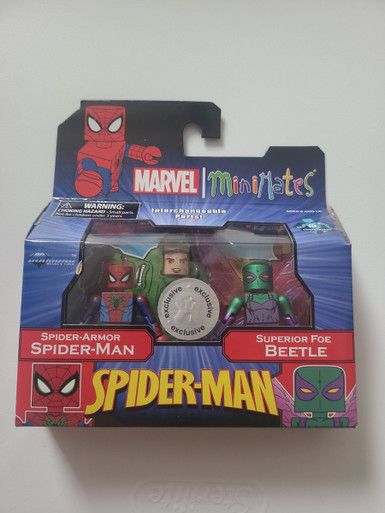 Marvel Minimates Spider-Armor Spider-Man and Superior Foe Beetle ...