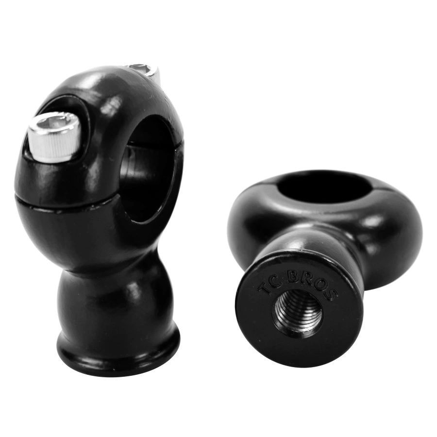 TC Bros. 2" Classic Black Stainless Risers for 1" Diameter Handlebars ...