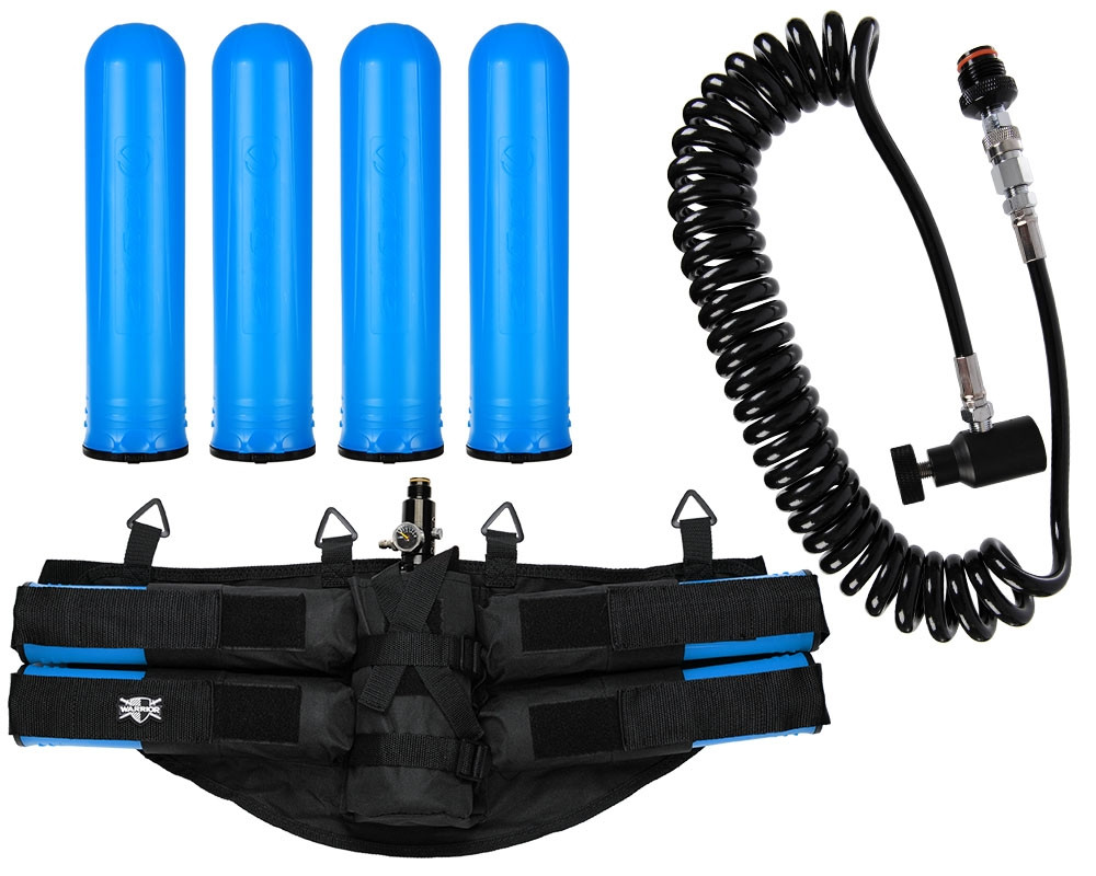 Warrior Deluxe Remote Kit & 4+1 Harness w/ Pods - Cyan