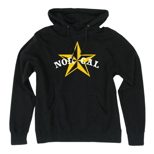 Nor Cal Nautical 2 Pullover Hooded L/S - Black - Mens Sweatshirt ...
