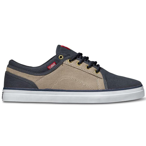 DVS Aversa - Navy/Tan Canvas 412 - Men's Skateboard Shoes - ActionVillage