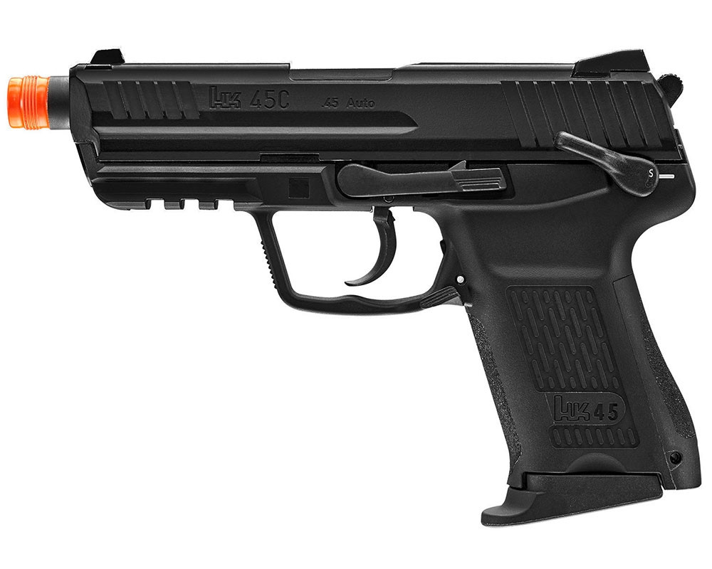H&K Blowback Gas Airsoft Pistol - HK45CT Compact - Black