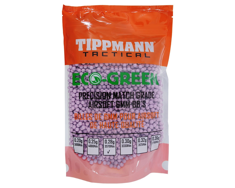 Tippmann Tactical Eco Airsoft BB's - .28g - 3,570 Rounds - Light Purple ...