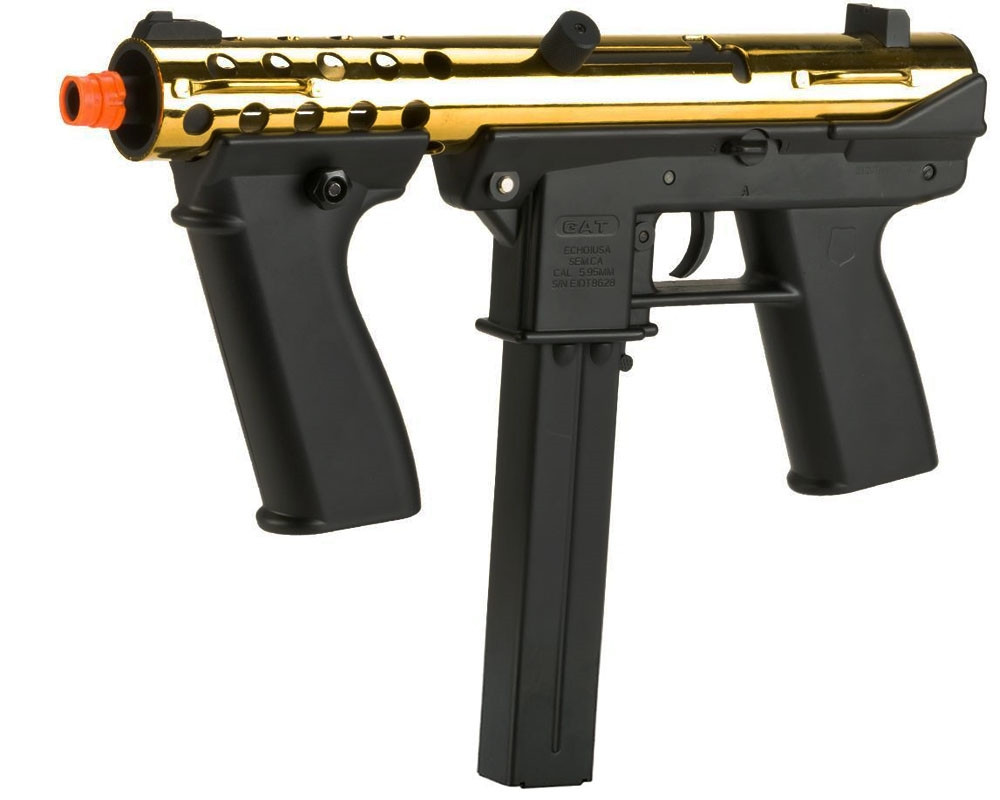 Echo 1 AEG Electronic Airsoft Gun - General Assault Tool (GAT) - Gold ...