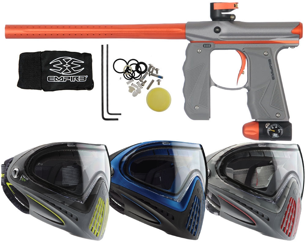 Empire Mini GS Paintball Gun w/ Dye Invision Goggle I4 Pro Mask