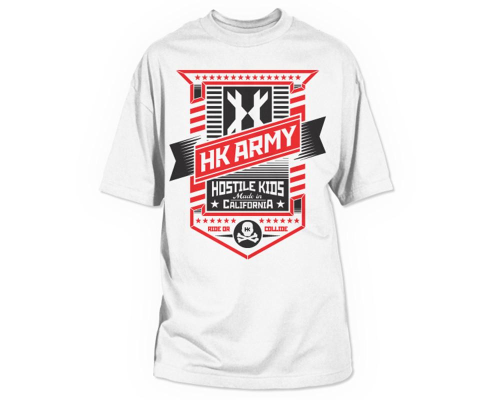 HK Army Badge Paintball T-Shirt - White - ActionVillage