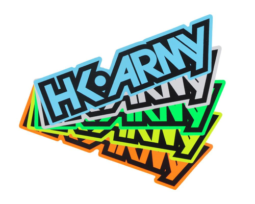 HK Army Typeface Sticker Pack - 5 Stickers - ActionVillage