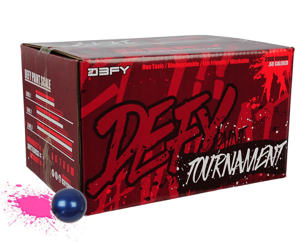 D3FY Sports .68 Caliber Paintballs - Tournament - Dark Blue Shell w ...