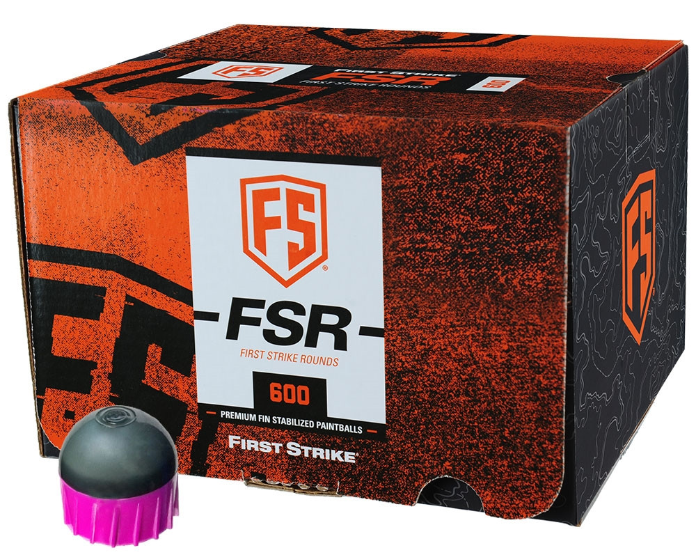 First Strike/Tiberius Arms FSR Paintballs - 600 Count - Smoke/Pink ...