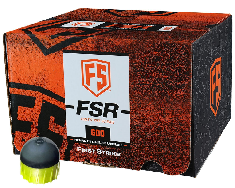 First Strike/Tiberius Arms FSR Paintballs - 600 Count - Smoke/Yellow ...