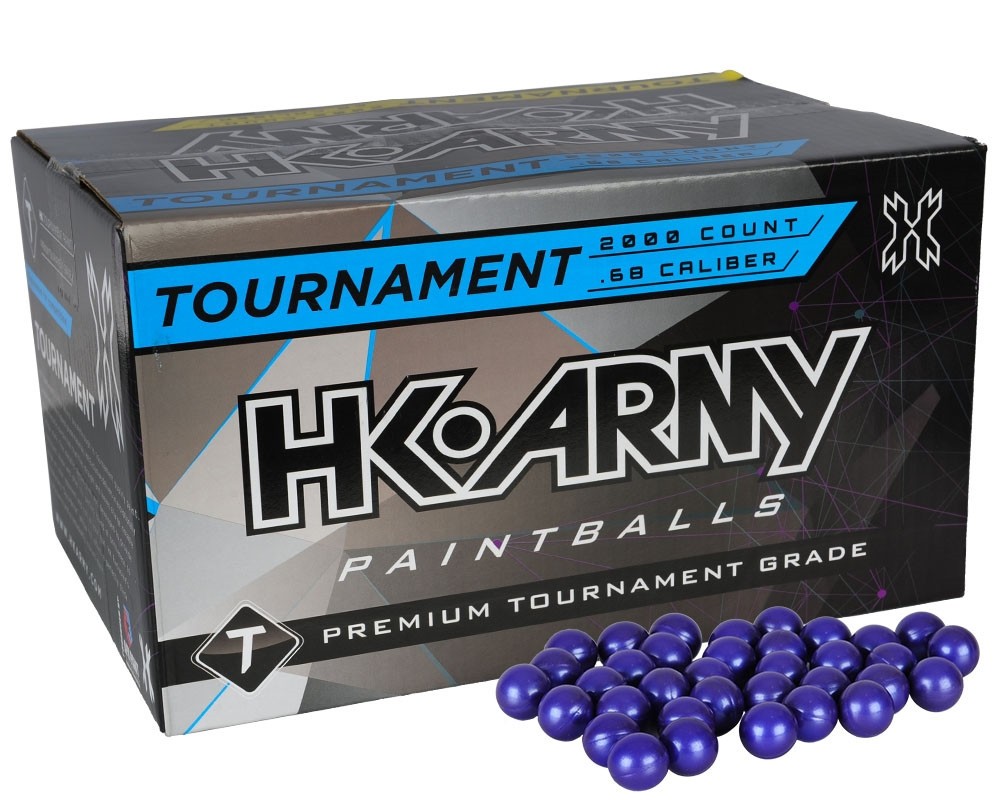 HK Army .68 Caliber Paintballs - Tournament - Blue Fill - 2000 Rounds