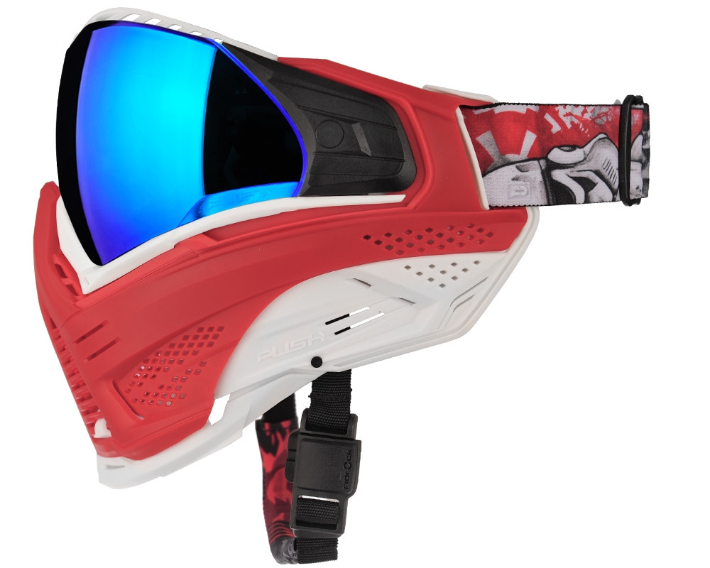 Push Unite Paintball Mask - Light Trooper w/ Chrome Purple Lens