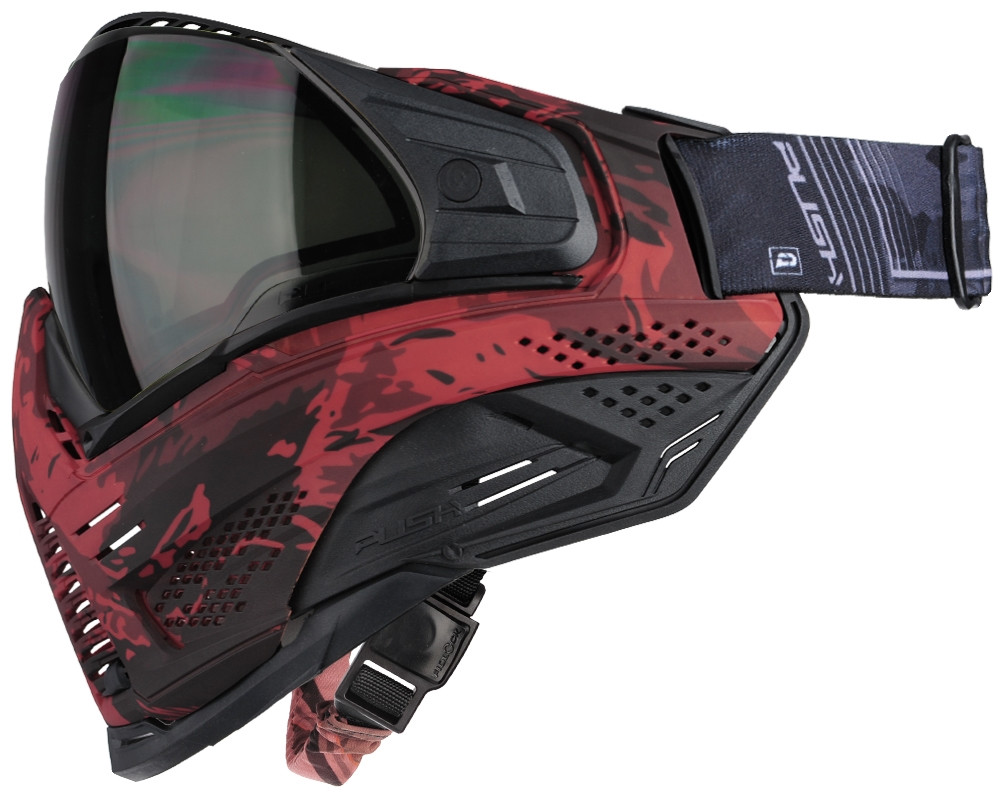 Push Unite XL Paintball Mask - Blood Camo w/ Smoke Lens