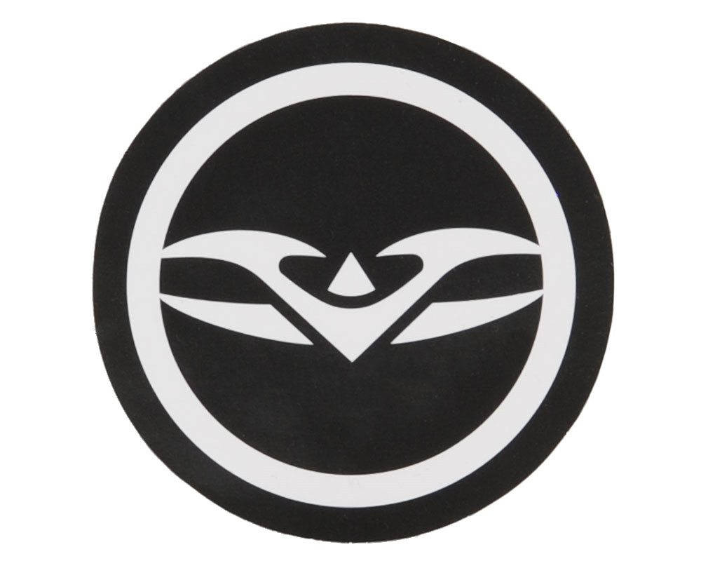 Valken Sticker - Logo (Round) - Black/White
