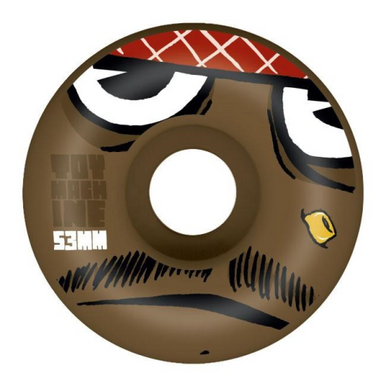 Toy Machine Poo Poo Head - Brown - 53mm - Skateboard Wheels (Set of 4 ...