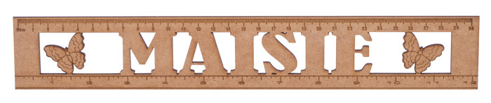 Wooden Butterfly Ruler