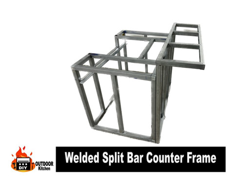DIY Outdoor Kitchen Raised Bar Counter Frame Kits