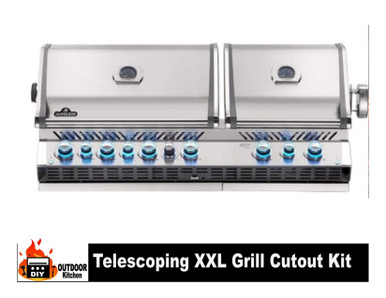 BBQ TUBES XXL Grill Cutout Out for Outdoor Kitchens (48"-54" cutout)