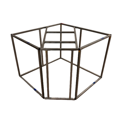 DIY Outdoor Kitchen Diagonal Corner Module with Sink/Countertop Support Kit