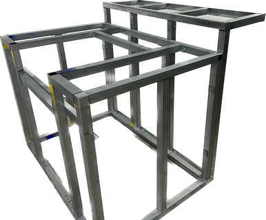 DIY Outdoor Kitchen 4ft Welded Split Bar Counter