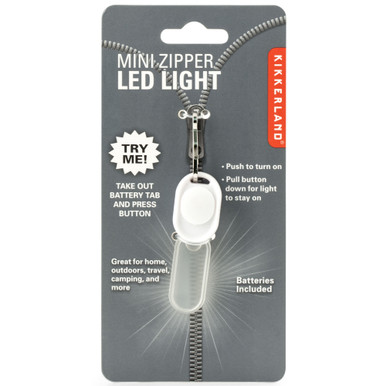 Kikkerland Mini Zipper LED Light - Kittery Trading Post