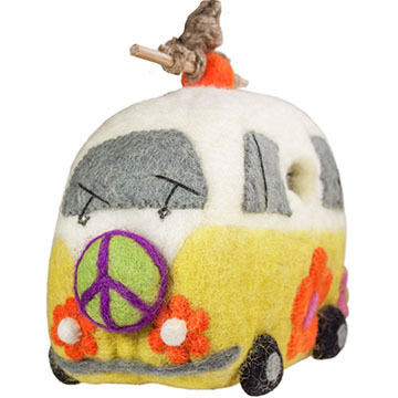 Wild Woolies Magic Bus Hand-Felted Birdhouse - Kittery Trading Post