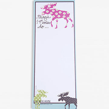 Hatley Little Blue House Things I Moose Do Magnetic List Notepad ...