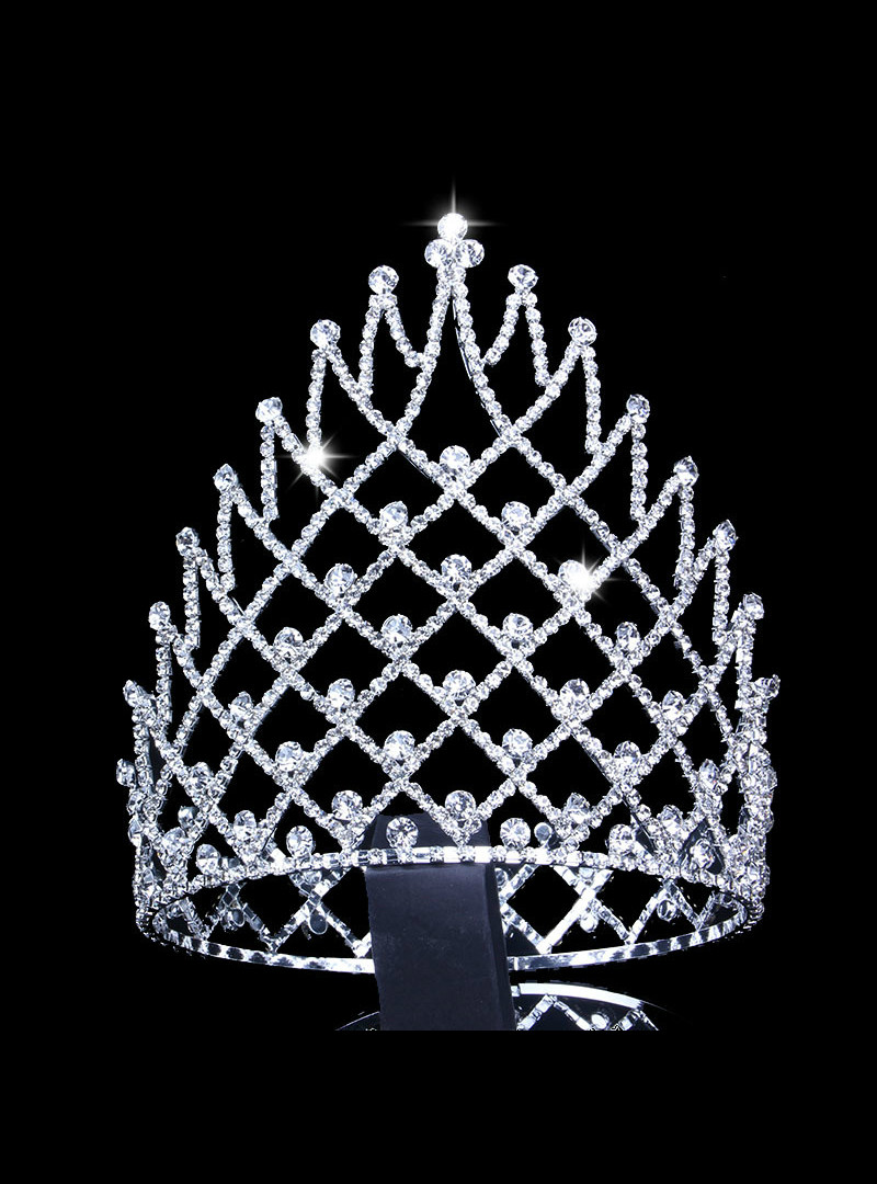 Crystal Jewel Crown Fashion Luxury Ball tiara Round Crown