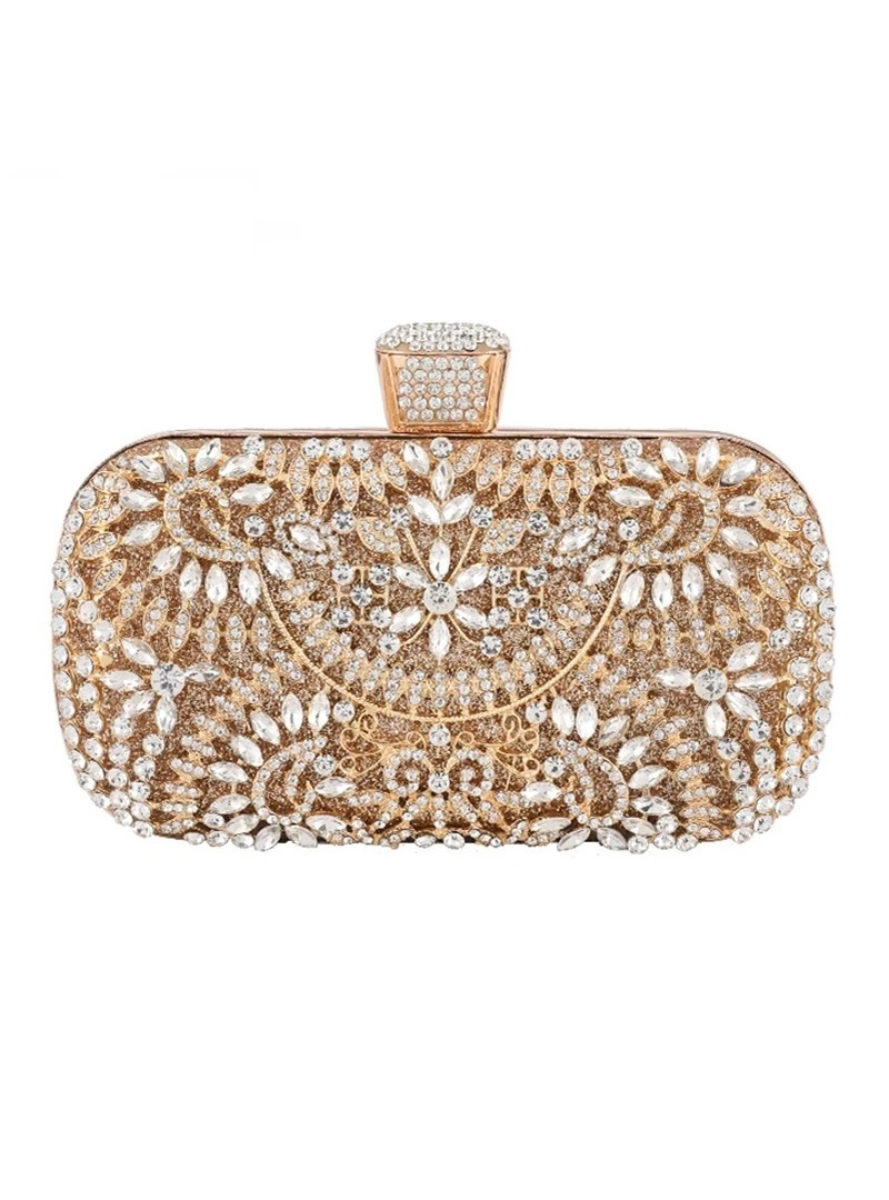 Female Gold Clutches Purses Women Evening Bags Ladies Tiger Shape ...