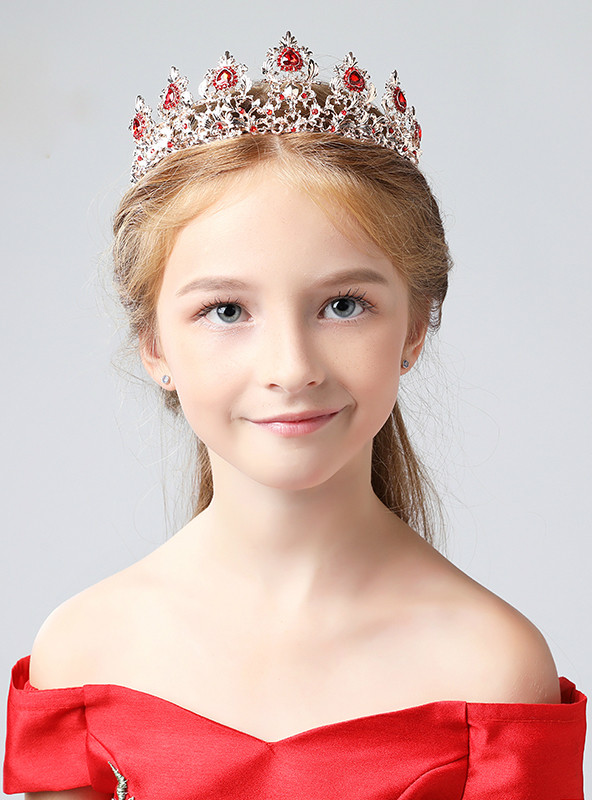 Rhinestone Pearl Crown Princess Hairband Crown Big Tiaras