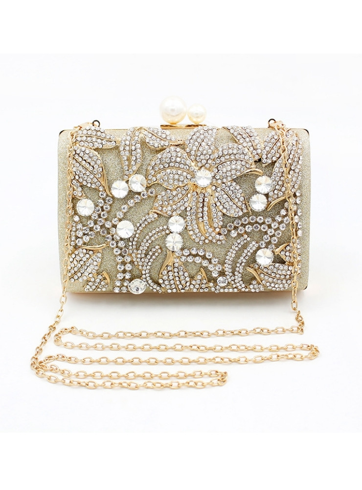 Women Clutches Flower Clutch Bag Box Clutch Purse Evening Handbag