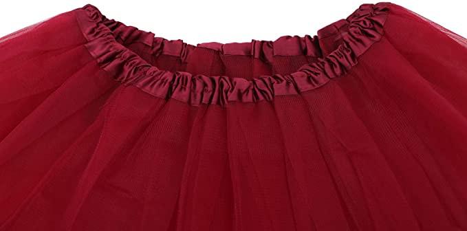 Simple Burgundy Tutu Skirt