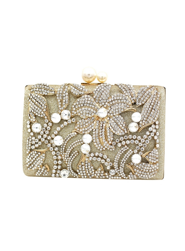 Women Clutches Flower Clutch Bag Box Clutch Purse Evening Handbag