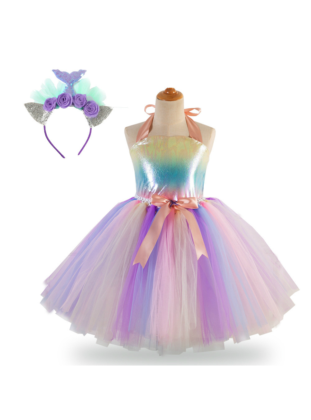 Handmade Flower Tulle Tutu Dress
