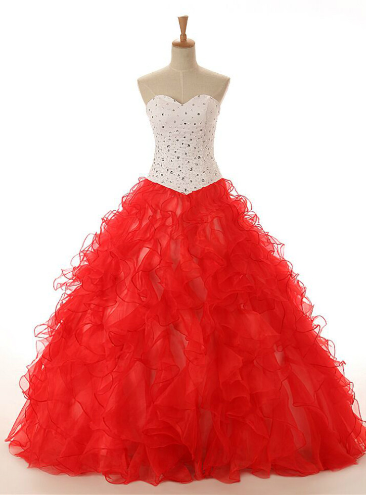 Leopard Ball Gown Sweetheart Neck Organza Quinceanera Dresses