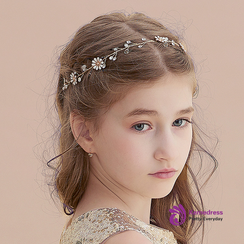 Rhinestone Daisy Hair Band Princess Hair Accessories