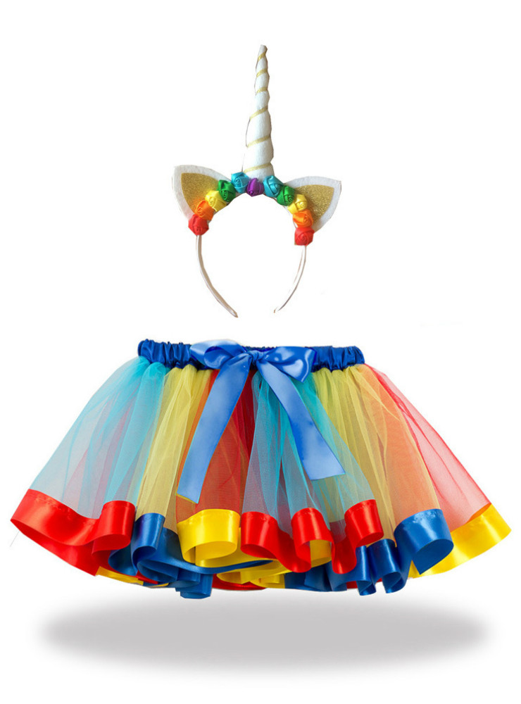 Colorful Tulle Girls Puff Tutu Skirts