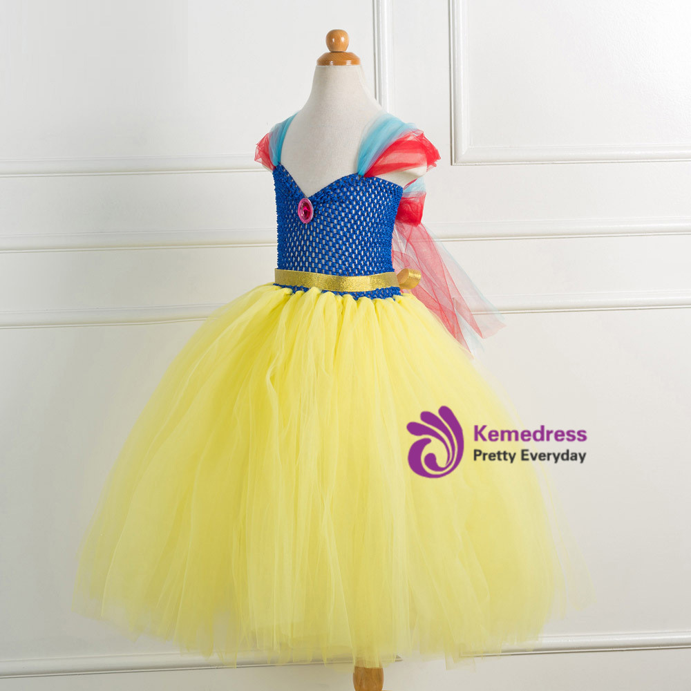 Princess Yellow Gauze Tulle Tutu Dress