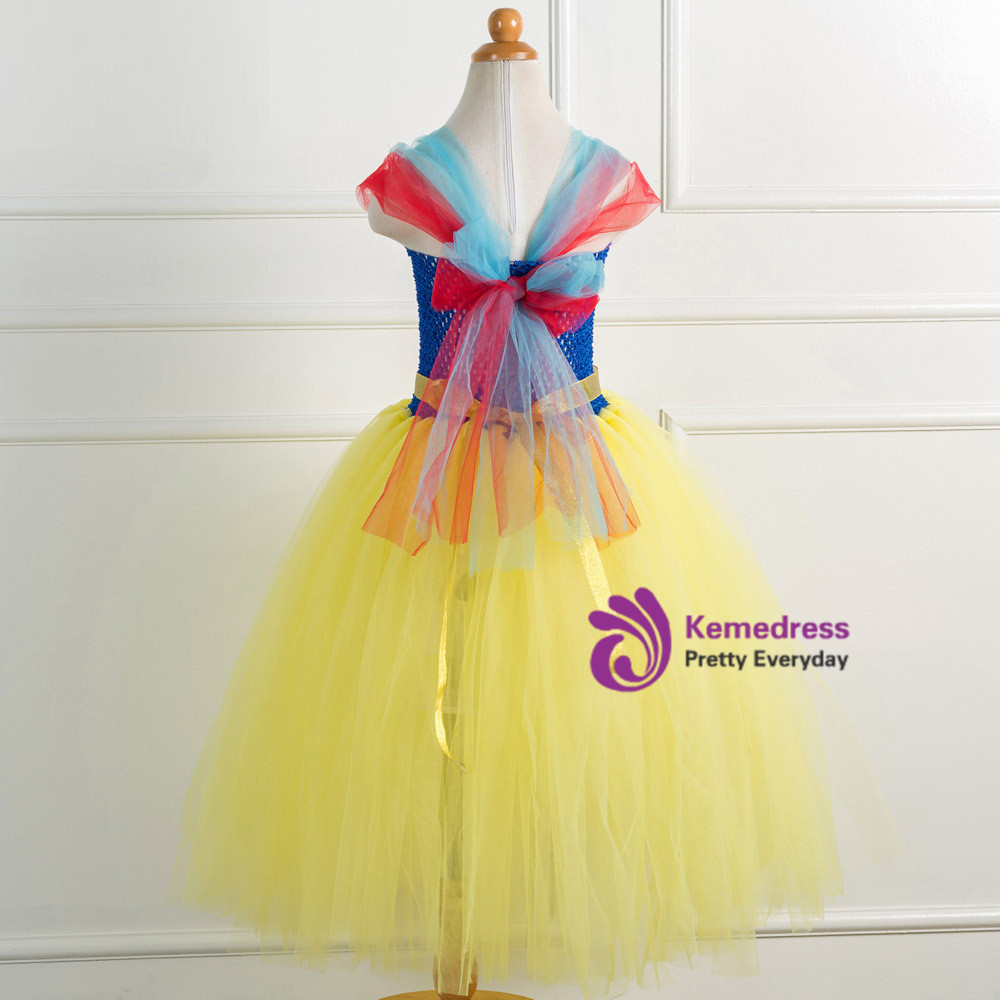 Princess Yellow Gauze Tulle Tutu Dress