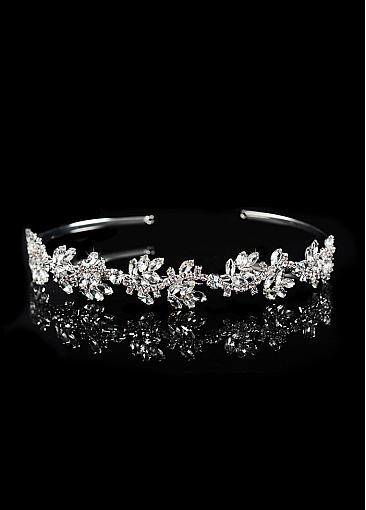 In Stock Chic Alloy Wedding Tiara With Rhinestones cheap