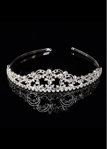 In Stock Chic Alloy Wedding Tiara With Rhinestones cheap