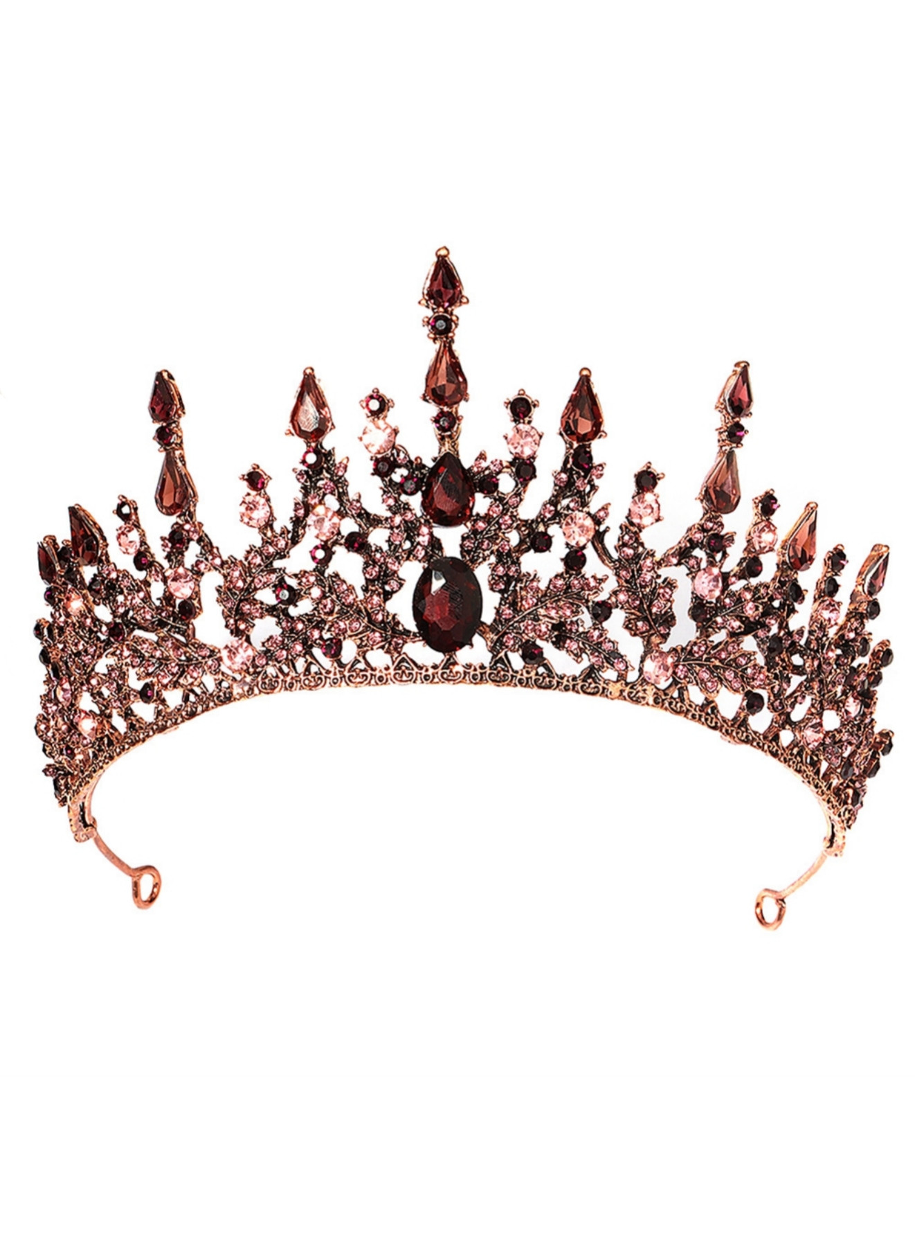 Retro Baroque Crystal Alloy Diamond Crown
