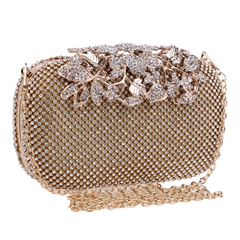 Female Gold Clutches Purses Women Evening Bags Ladies Tiger Shape ...