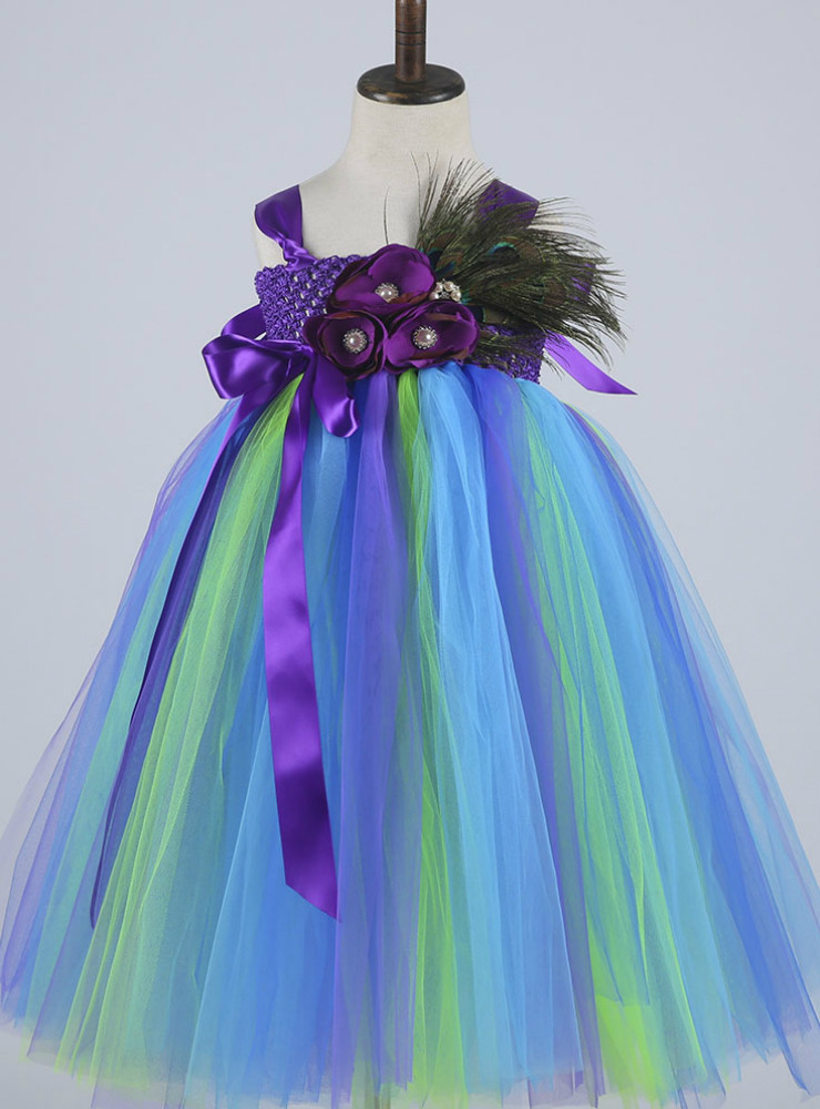 Children Masquerade Ball Gowns For Kids Halloween Birthday Party