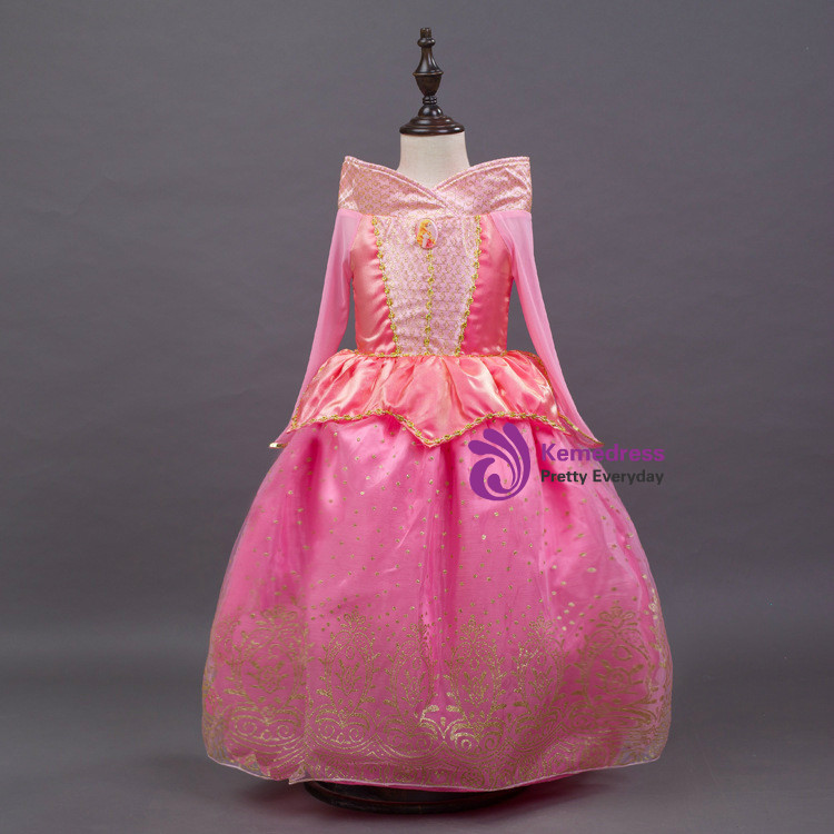 In Stock:Ship in 48 Hours Fuchsia Tulle Long Sleeve Princess Dress