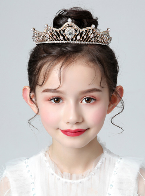 Crown Tiara Children Princess Birthday Tiara Rhinestone Hairband