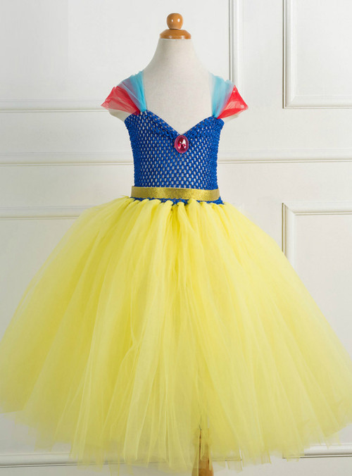 Princess Yellow Gauze Tulle Tutu Dress